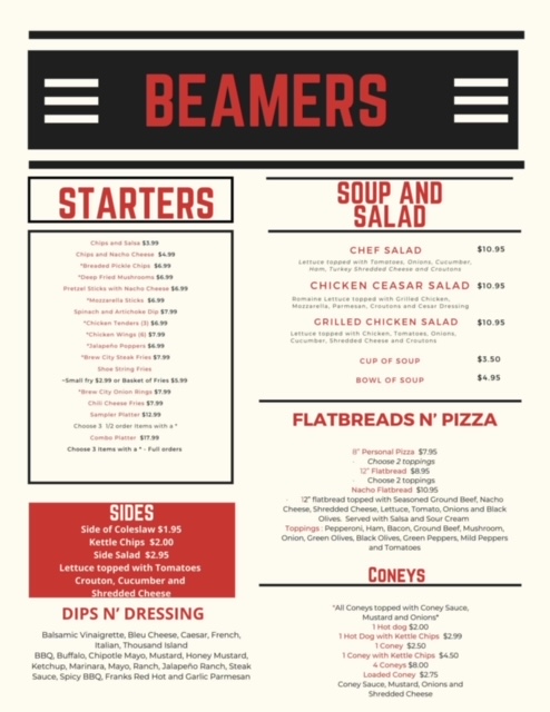 Bar Food, Chicken Wings | Birch Run, MI | Beamers Bar And Grill